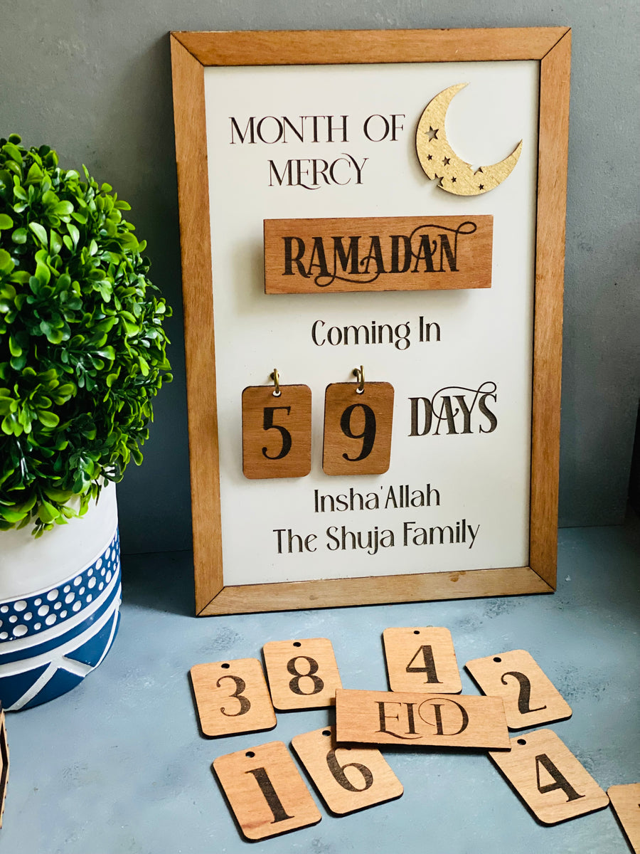Ramadan and Eid countdown calendar Islamic holiday muslim holiday kids ...