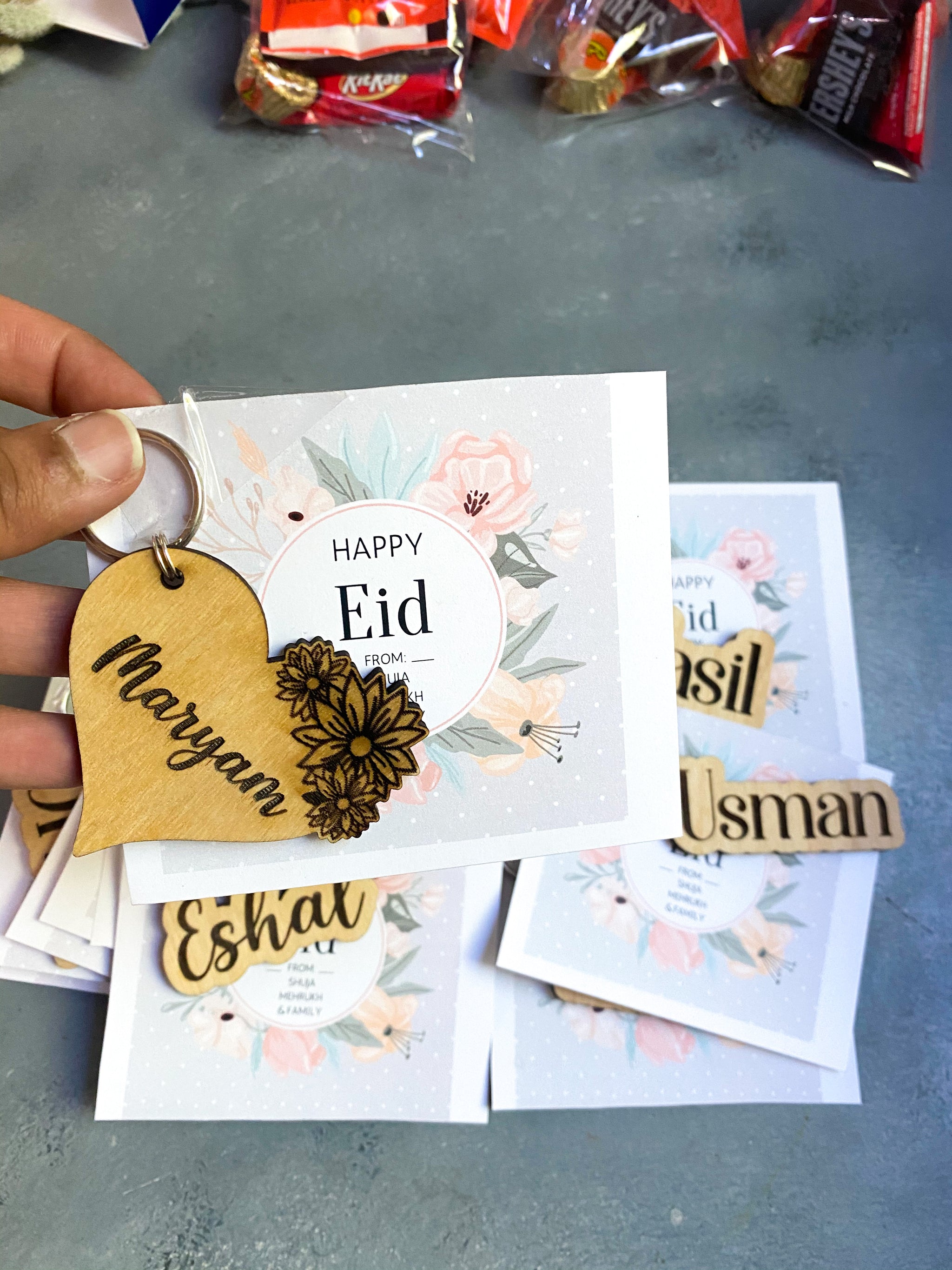 Muslim name Customized Keychains arabic name keychain – MehsKreations LLC