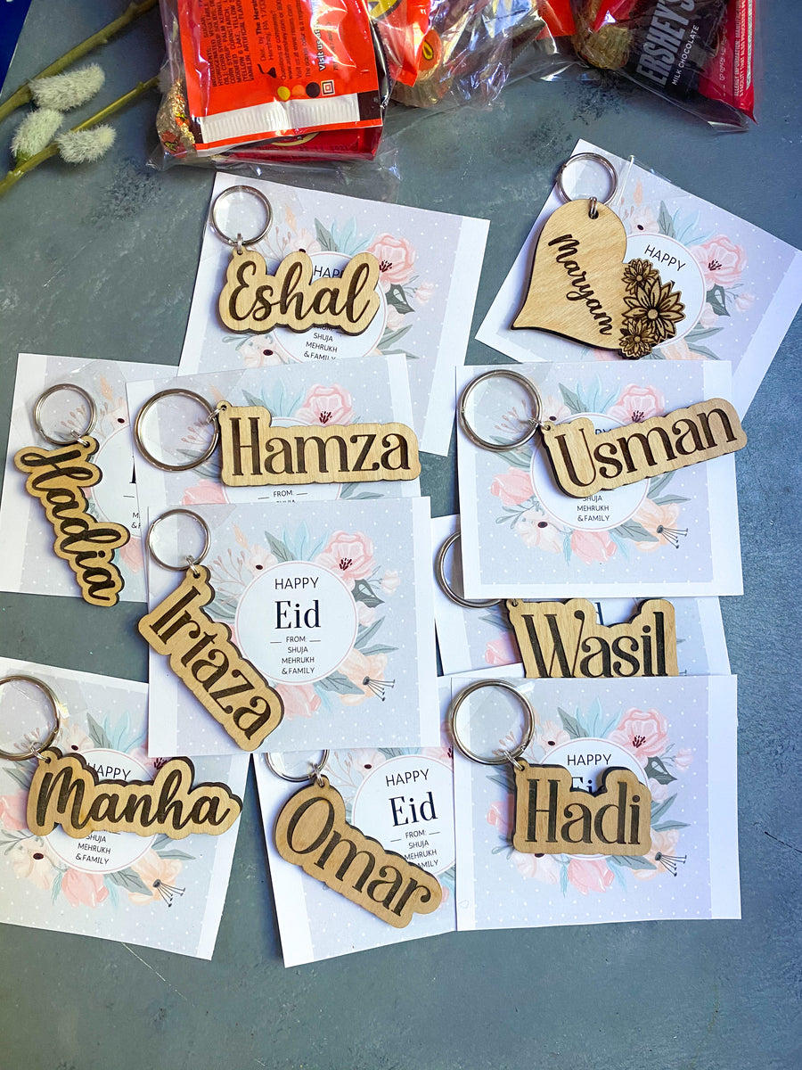 Muslim name Customized Keychains arabic name keychain – MehsKreations LLC